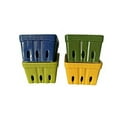 First of a Kind Stoneware Berry Baskets - Set of 4 Berry Containers ...
