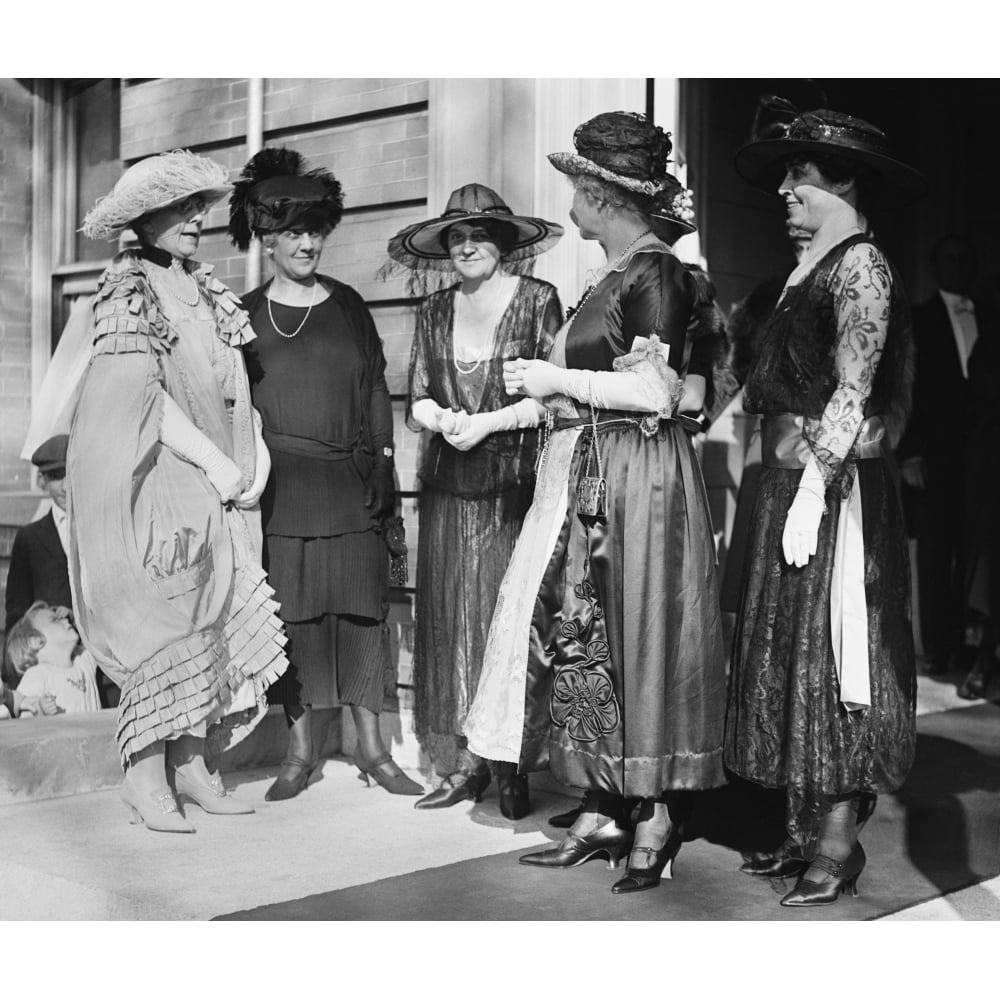 First Lady Florence Harding With A Group Including Grace Coolidge. Ca ...