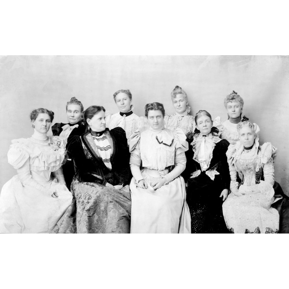 First Lady Frances Folsom Cleveland And The Wives Of Cleveland Cabinet ...