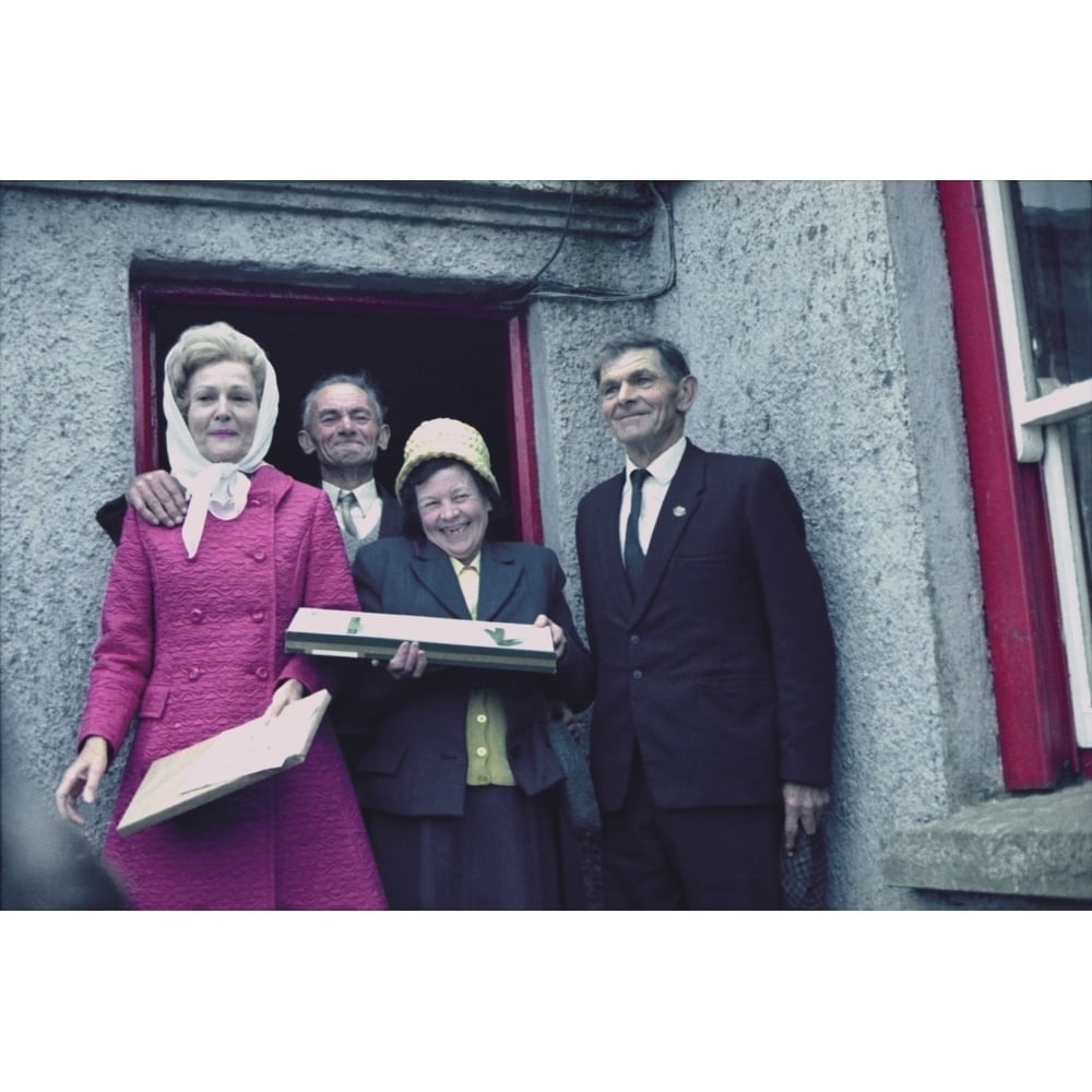 First Lady Pat Ryan Nixon With Villagers In Ireland. Her Father'S ...