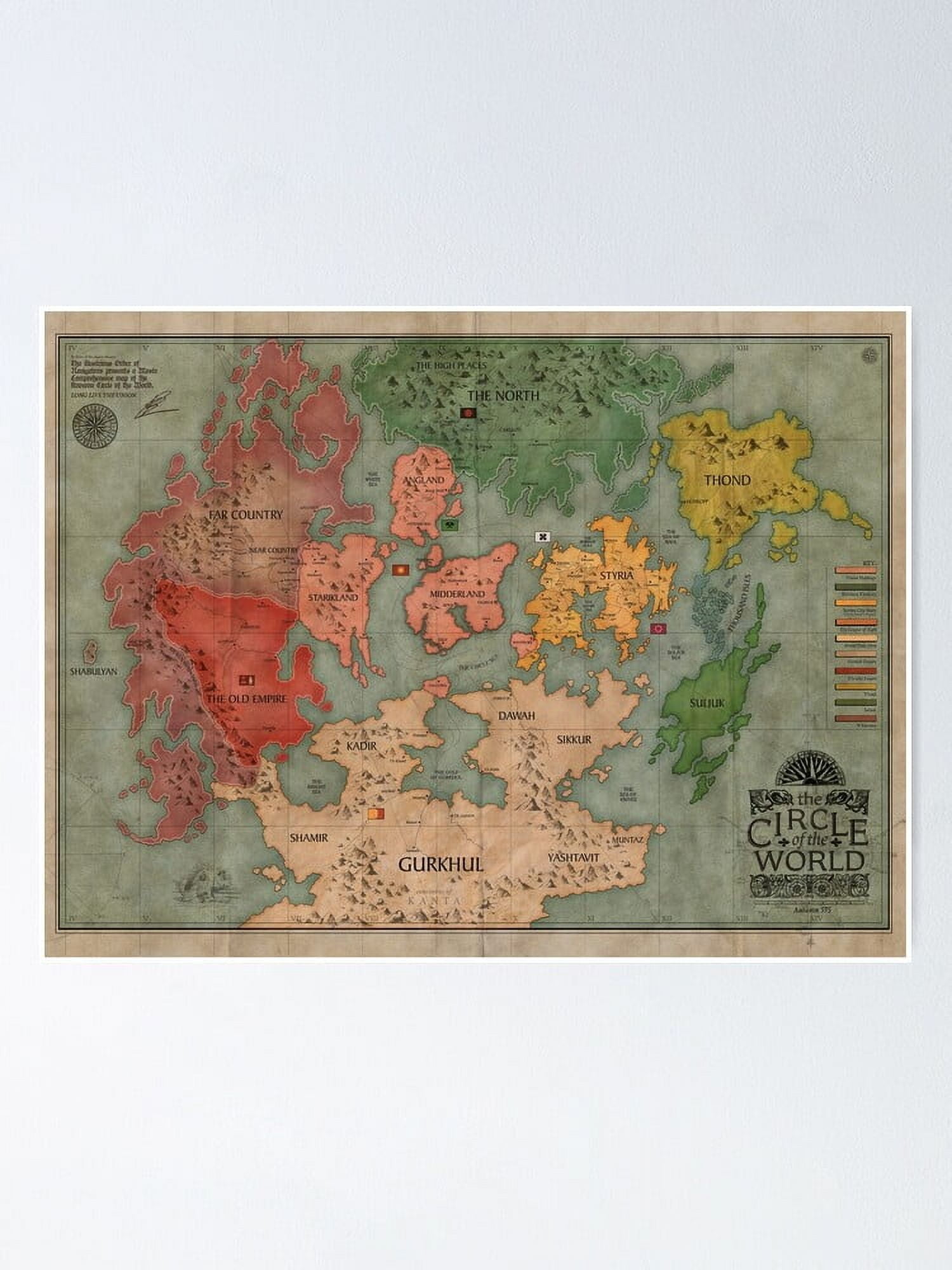 First Law: The Circle of The World full map Poster - Walmart.com