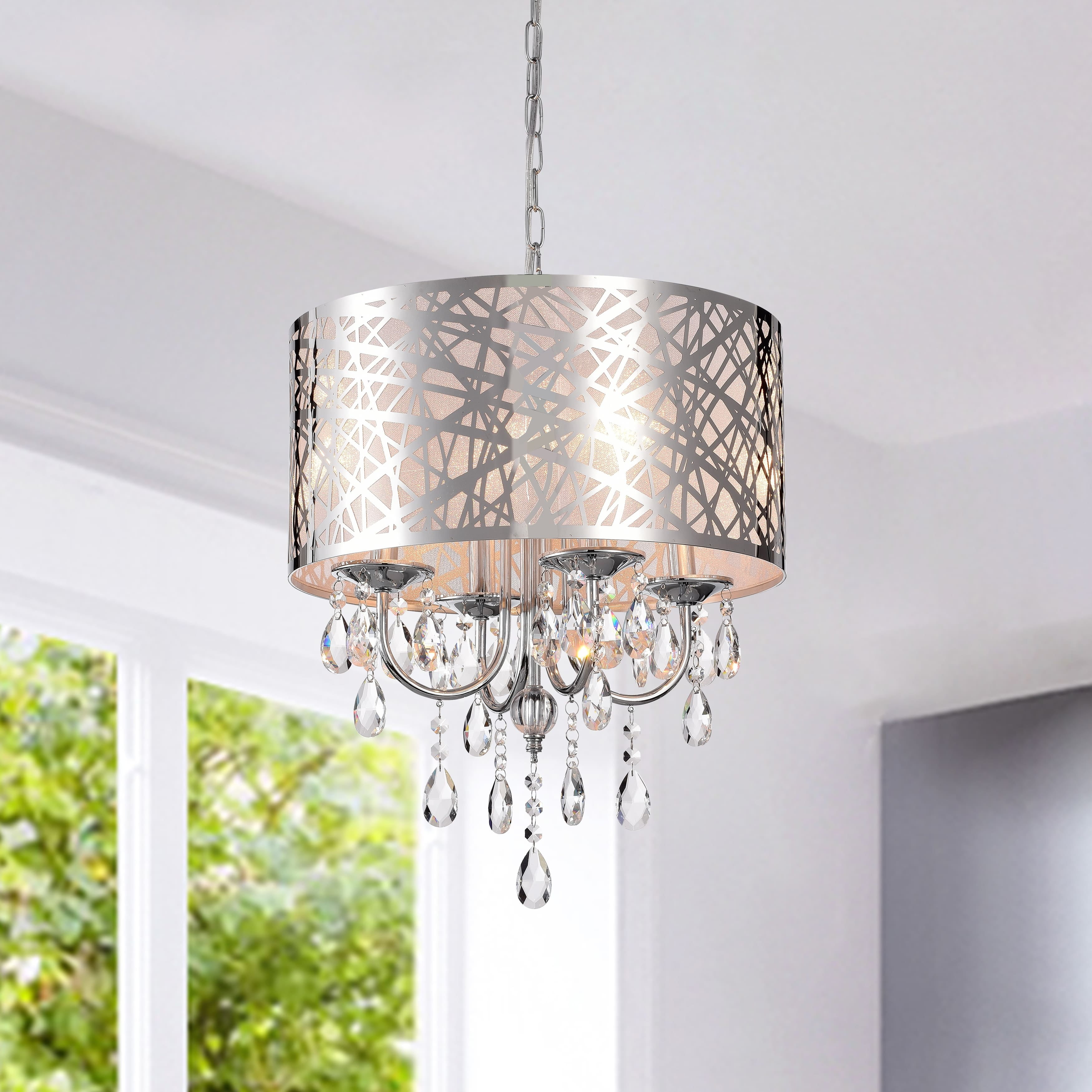 First Lighting Acamas 4-Light Drum Chandelier - Walmart.com