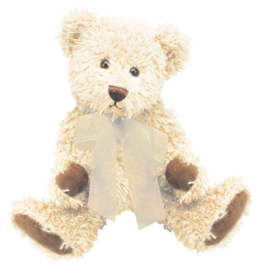First & Main 6 inch Sitting Scruffy Teddy Bears (1 of 3 colors) (Cream ...