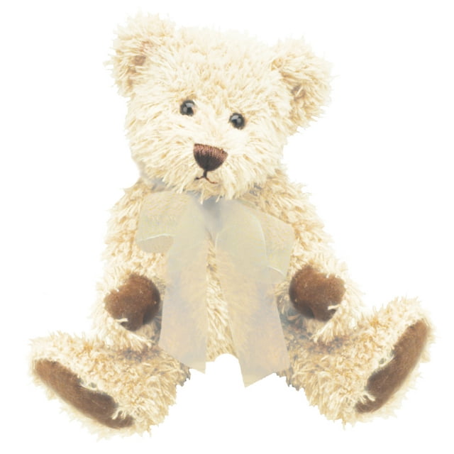 First & Main 6 inch Sitting Scruffy Teddy Bears (1 of 3 colors) (Cream ...