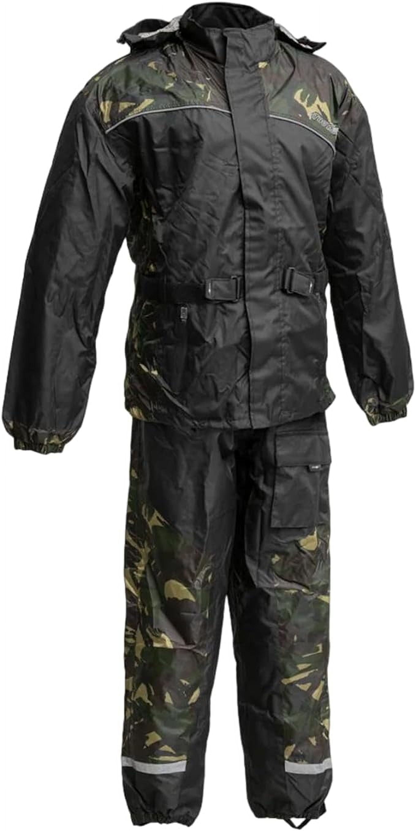 First Mfg Co - Waterproof Reflective Adults Camouflage Motorcycle Rain ...