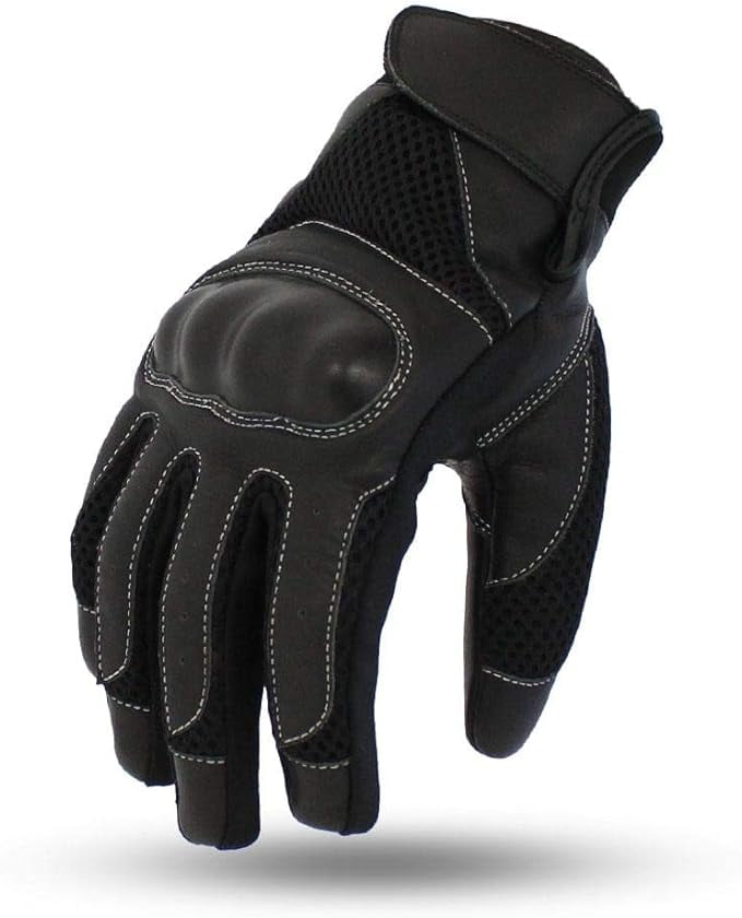 First Mfg Co - Axis - Men's Motorcycle Biker Riding Black Leather ...