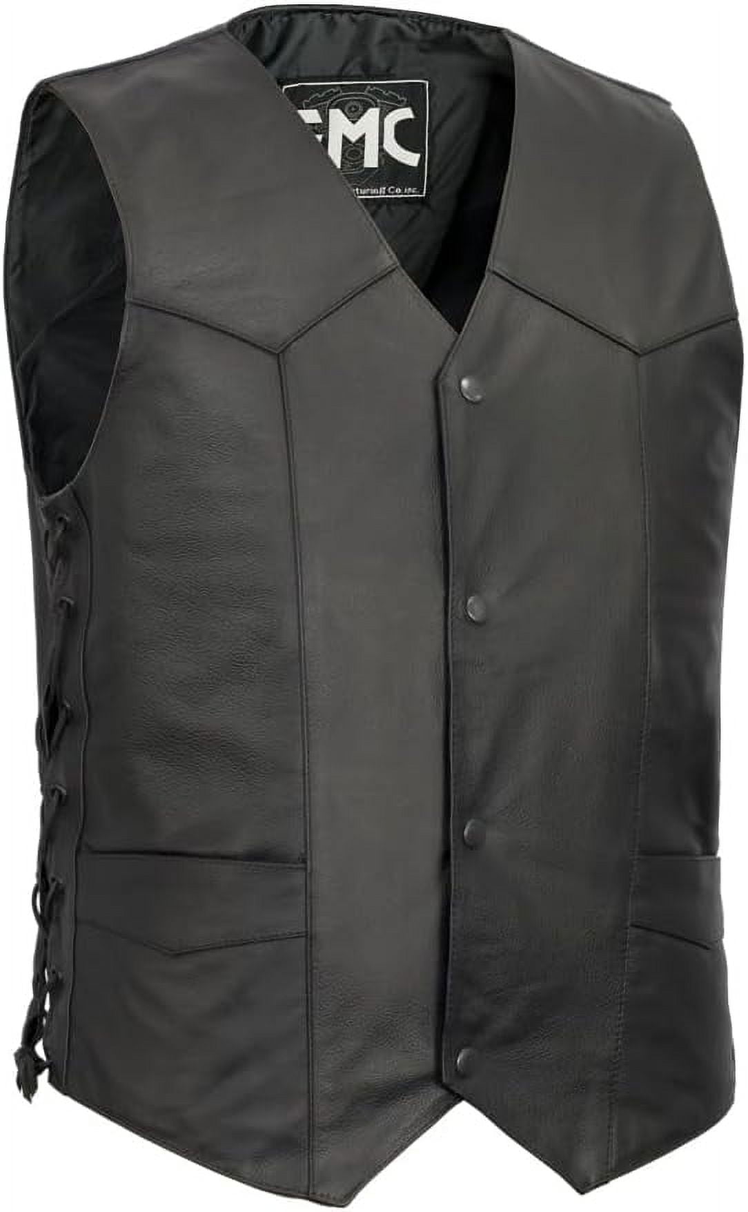First Mfg Co - Carbine - Men's Motorcycle Biker Riding Black Leather ...