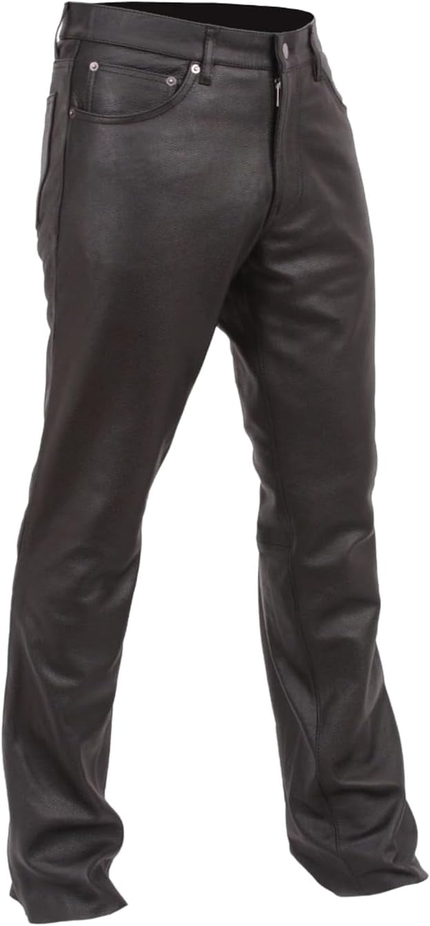 First Mfg Co - Commander - Men's Motorcycle Biker Riding Black Leather ...