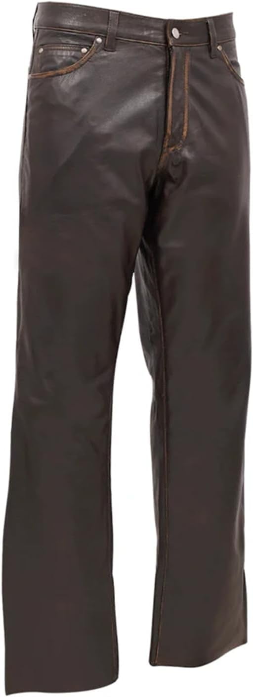 First Mfg Co - Commander - Men's Motorcycle Biker Riding Brown Leather ...