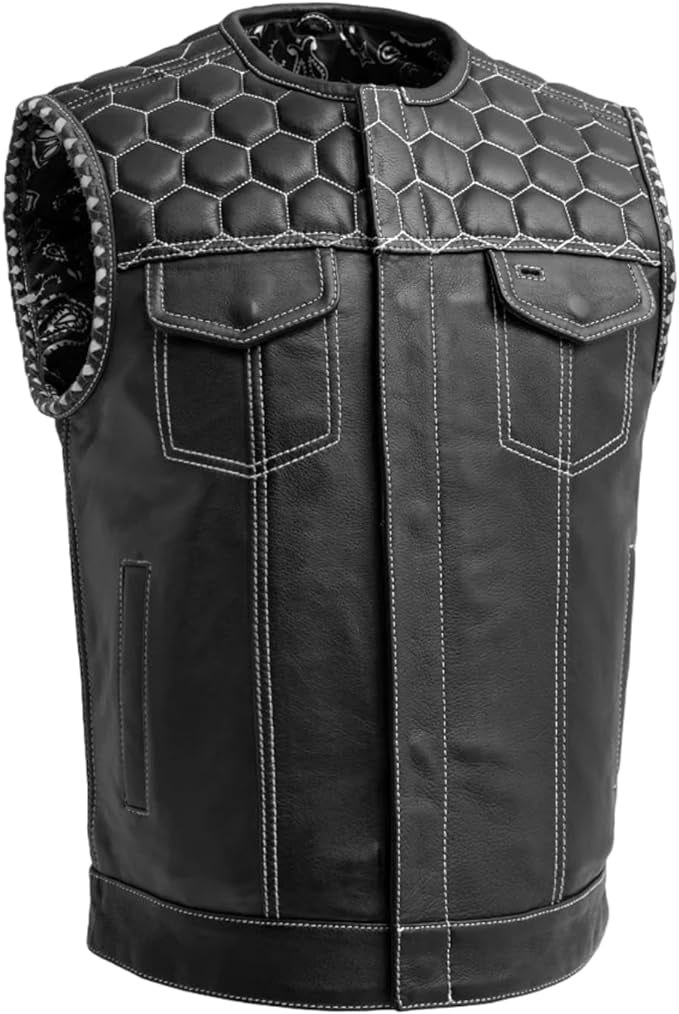 First Mfg Co - Hornet - Men's Motorcycle Biker Riding Black White ...