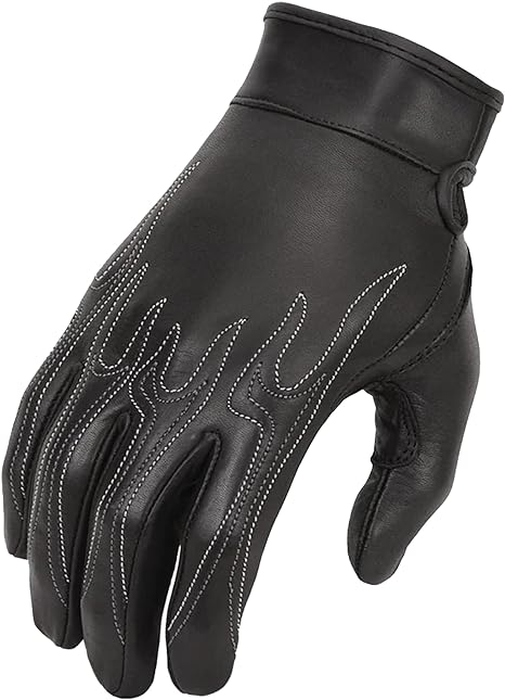 First Mfg Co - Inferno - Women's Motorcycle Biker Riding Black Leather ...