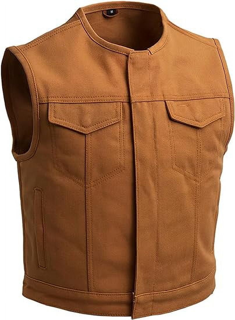 First Mfg Co - Lowside - Mens Motorcycle Biker Riding Tan Canvas Tan ...