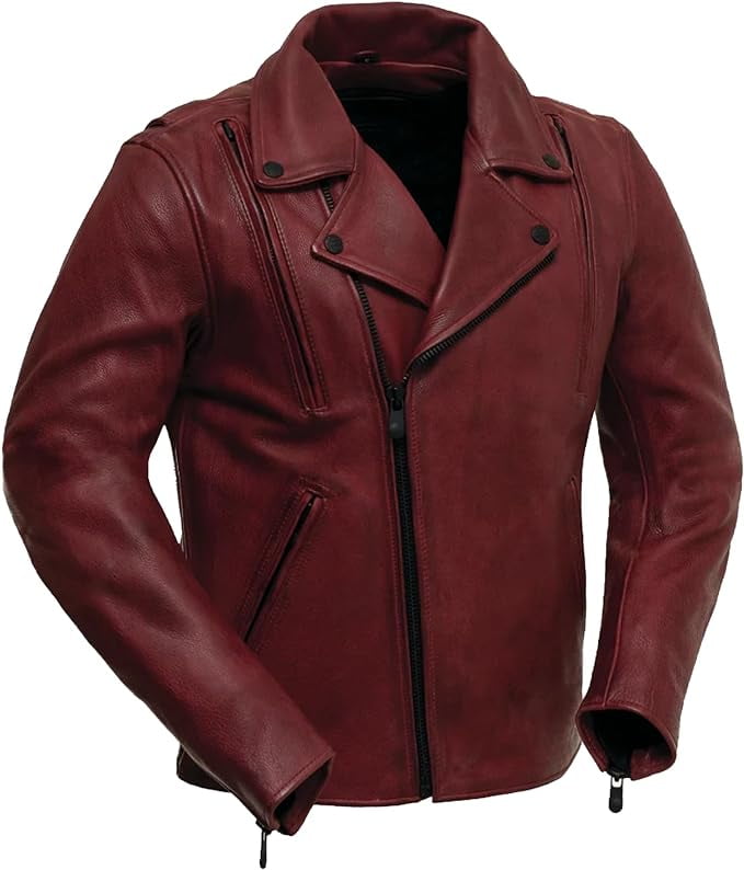 First Mfg Co - Night Rider - Men's Motorcycle Biker Riding Oxblood ...