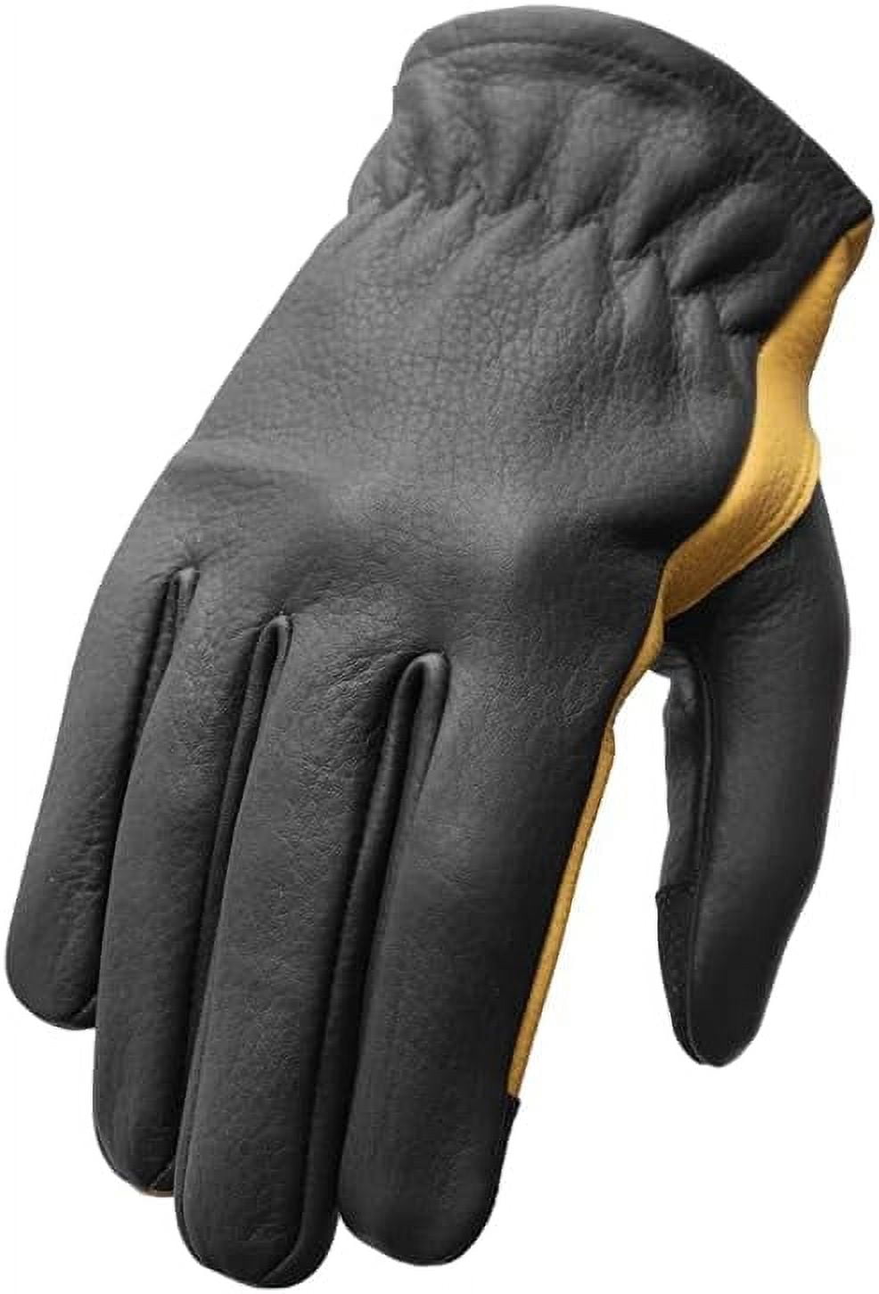 First Mfg Co - Roper - Men's Motorcycle Biker Riding Leather Gloves ...