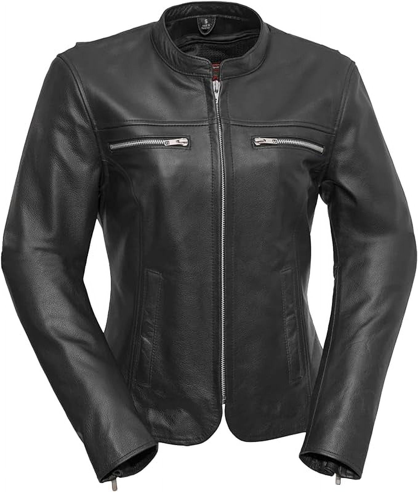 First Mfg Co - Roxy - Women's Motorcycle Biker Riding Black Leather ...