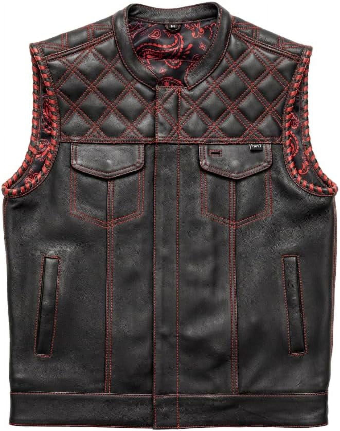 First Mfg Co - Sinister - Men's Motorcycle Biker Riding Black Red ...