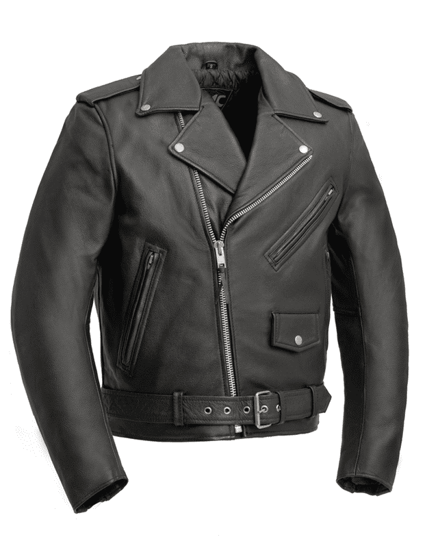 First Mfg Co - SuperStar - Men's Motorcycle Biker Riding Black Leather ...
