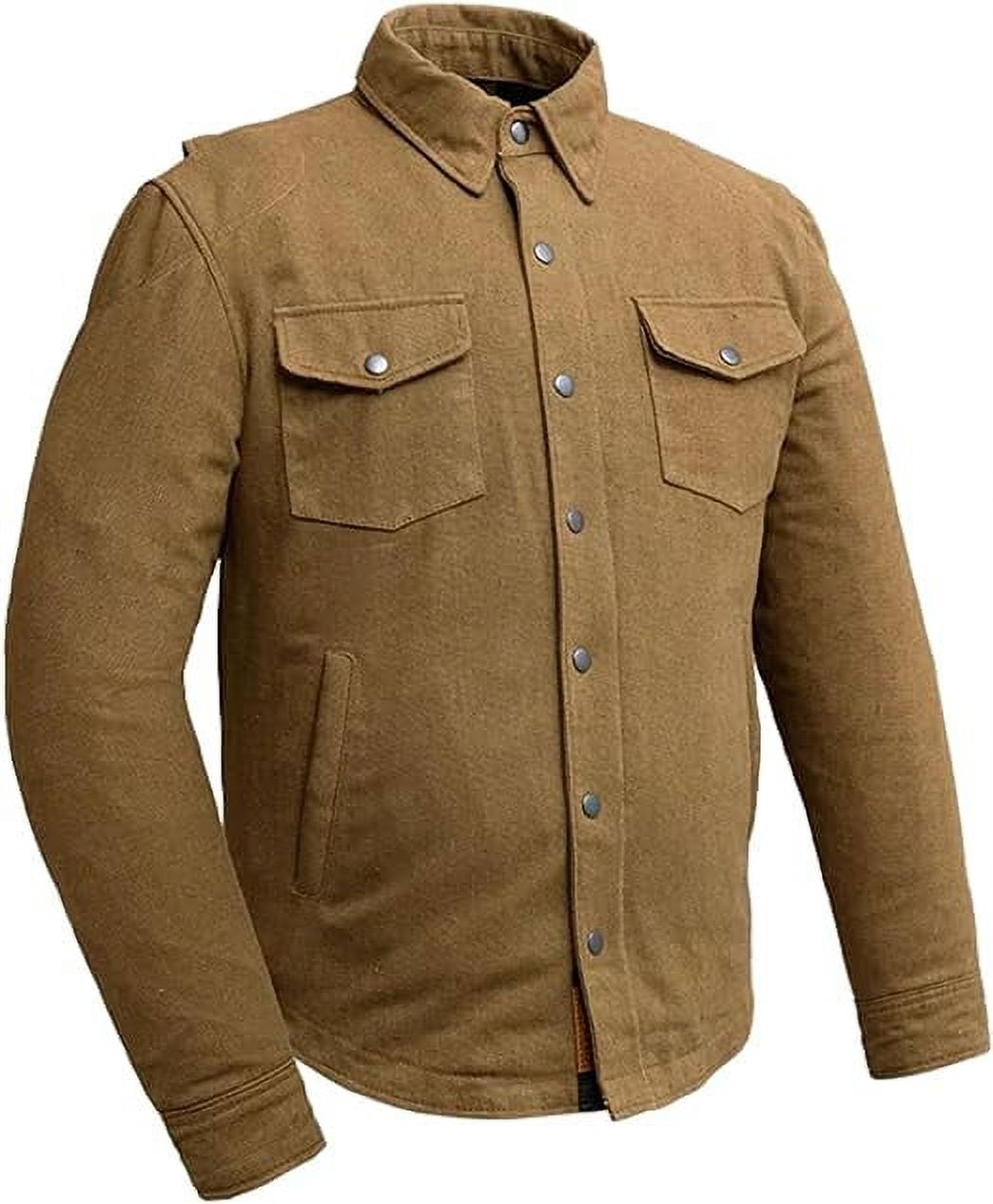 First Mfg Co - The Moto Shirt - Recycled Canvas - Motorcycle Biker ...