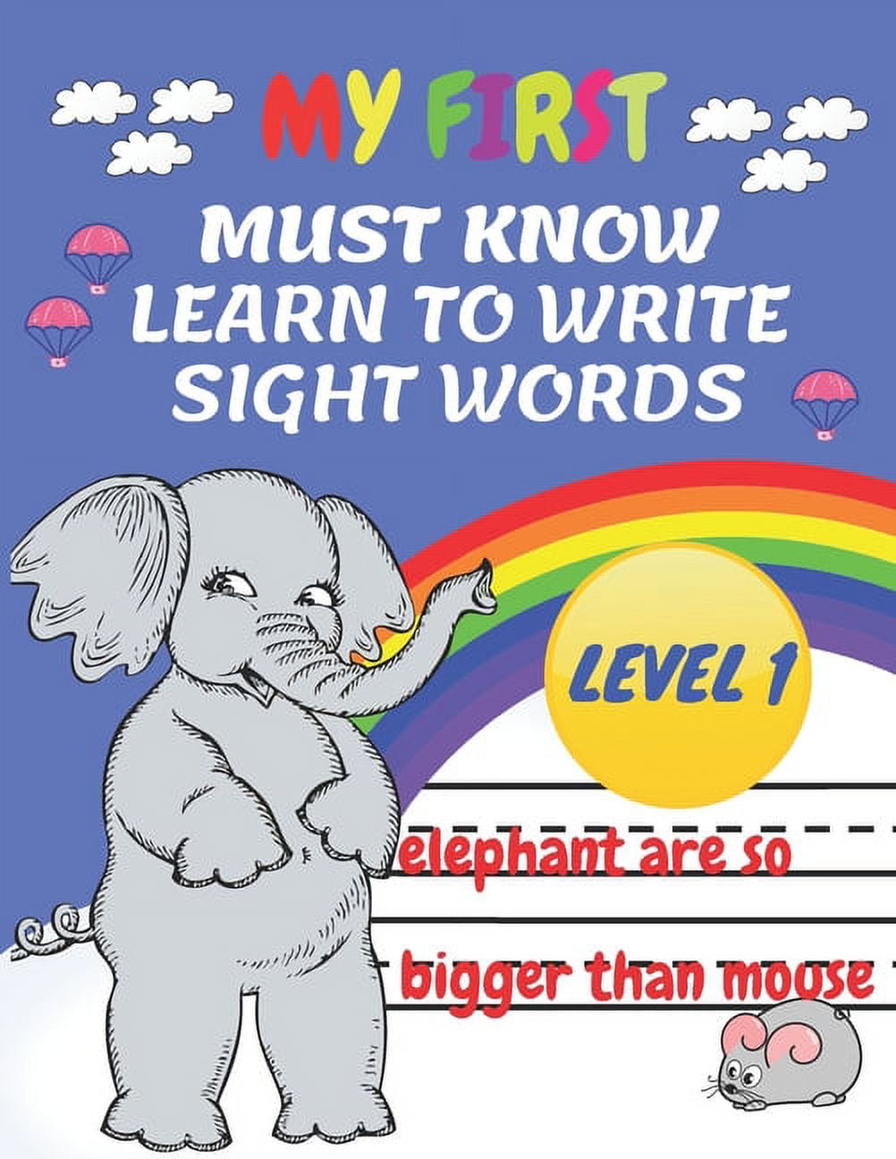 My First Must Know Learn To Write Sight Words level 1: Kindergarten ...