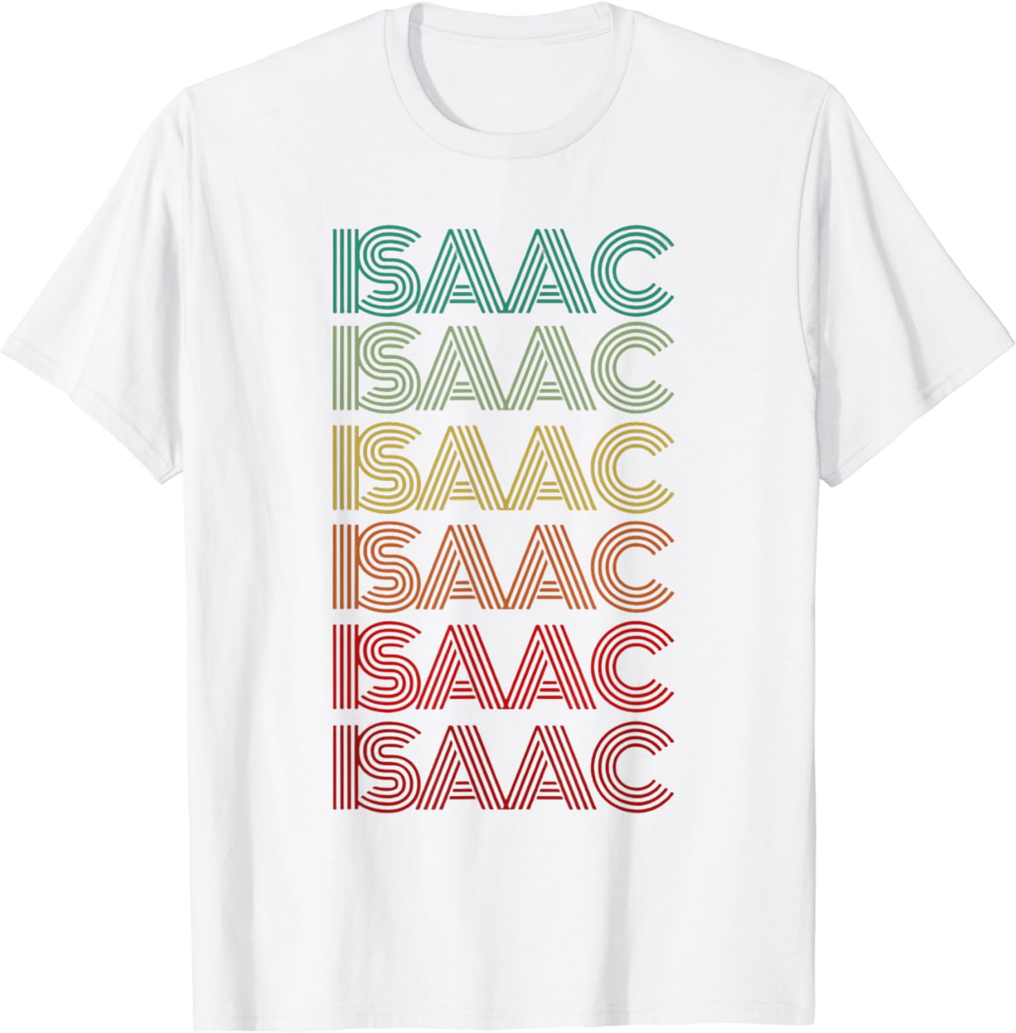 First Name ISAAC Boy Retro Personalized Birthday Father Son T-Shirt ...