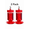 First Nature 32 oz Hummingbird Feeder, Red Wide Mouth Design, Easy ...