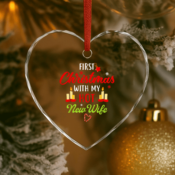 First Noel With My Hot New Wife Funny Noel Couple Ornament Anniversary ...