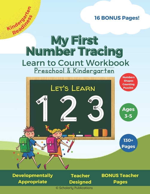 My First Number Tracing Learn to Count Workbook for Preschool ...