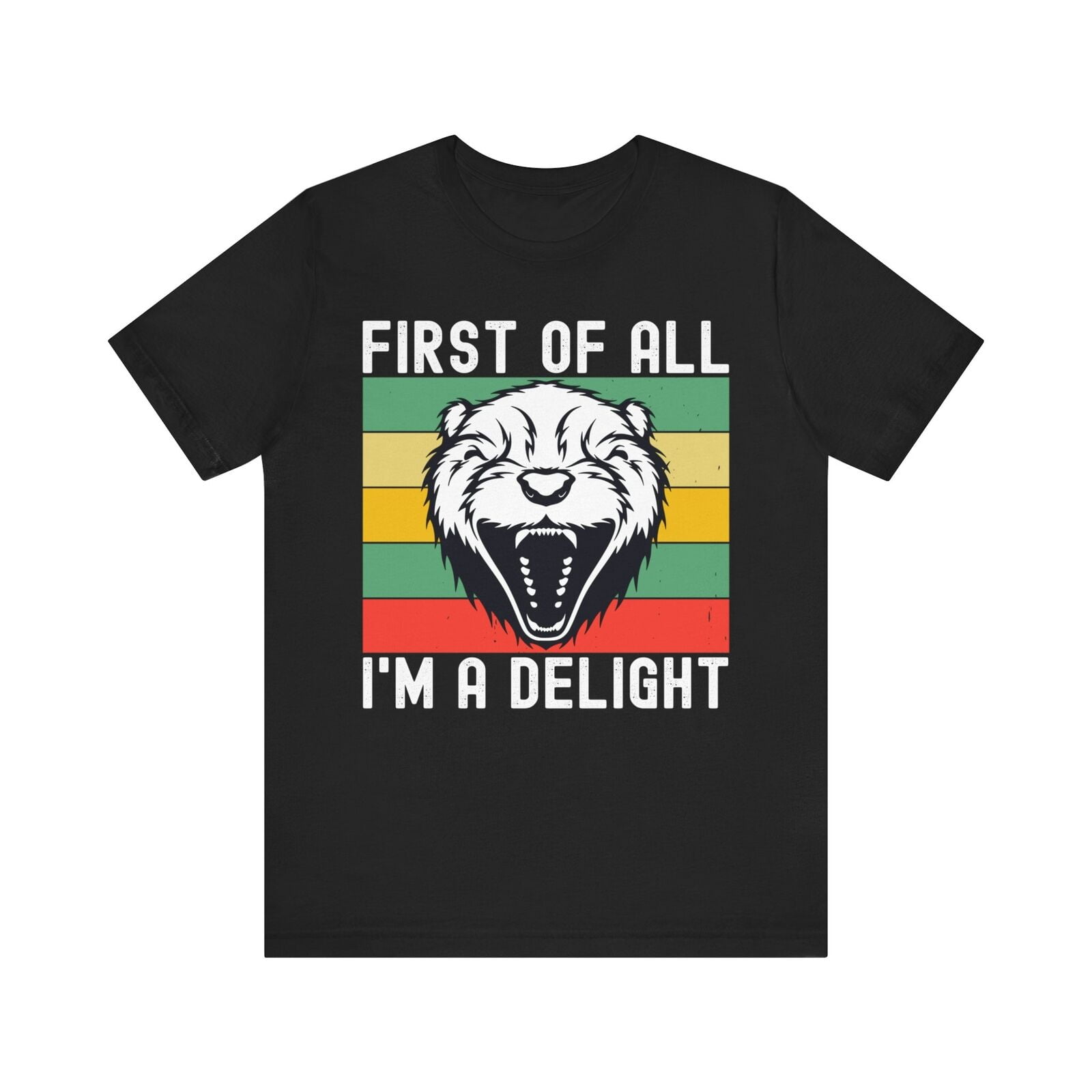 First Of All I'm A Delight Funny Feral Possum Meme Saying Vintage Men's ...