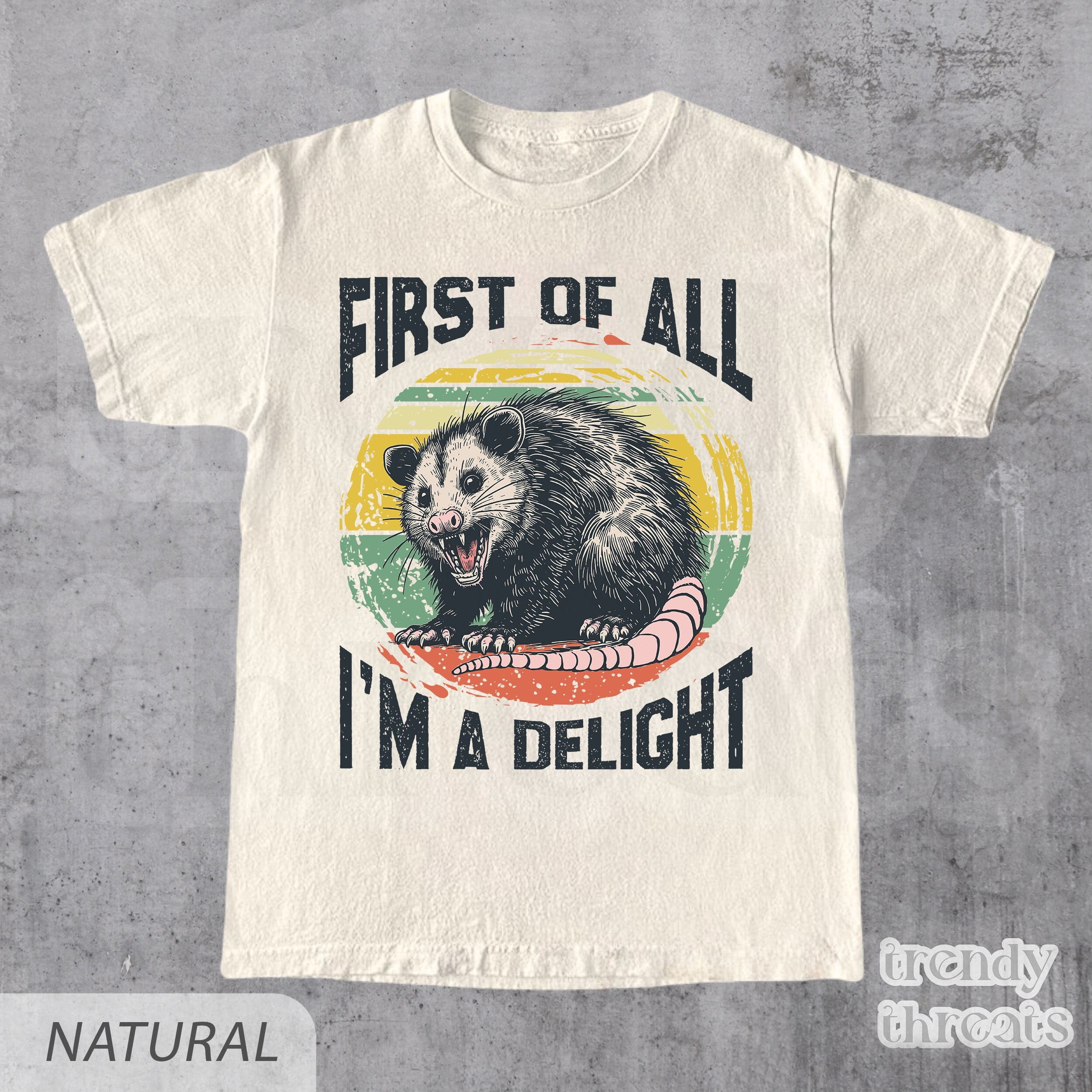 First Of All Im A Delight Shirt, Cute Sarcastic T-Shirt, Sarcastic Self ...