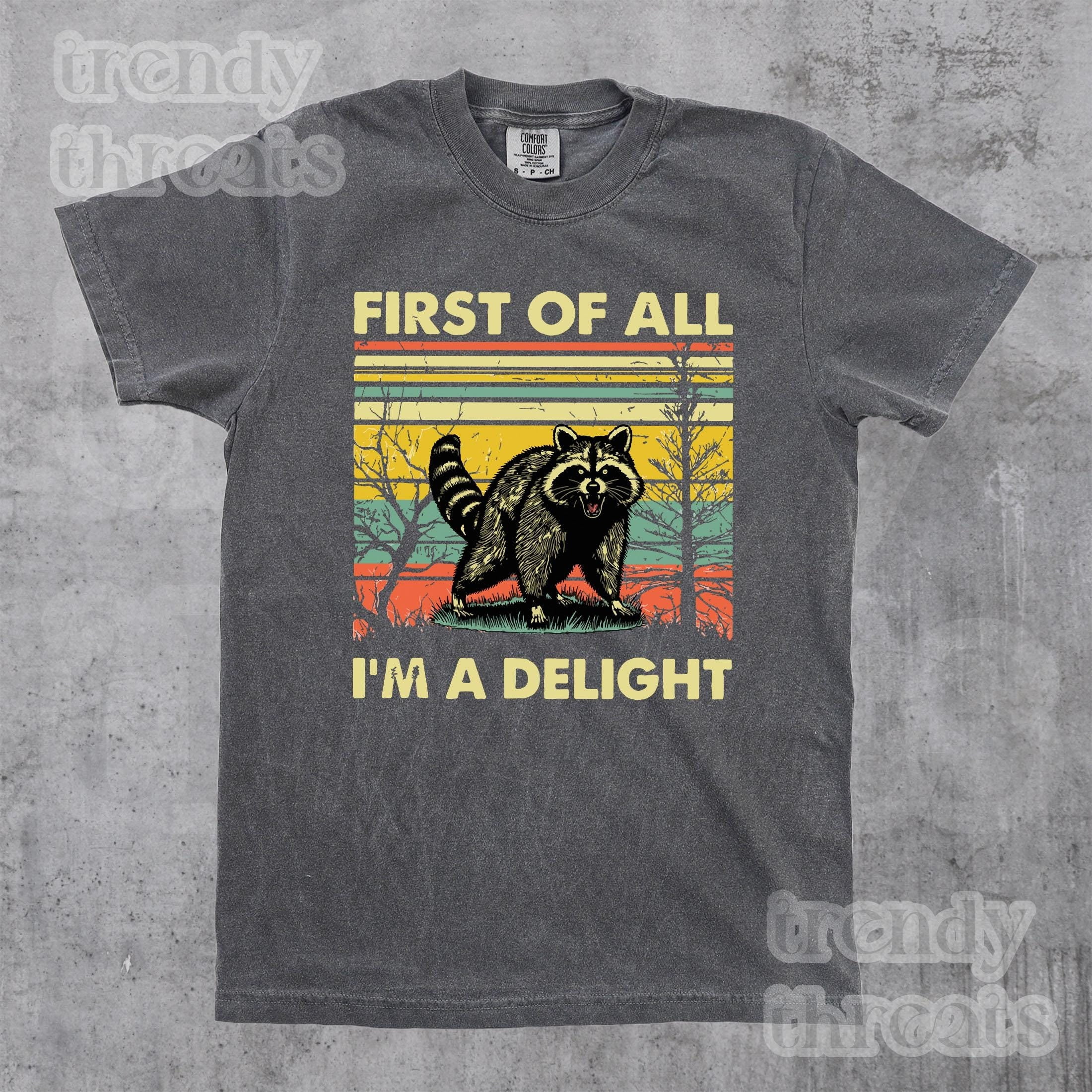First Of All Im A Delight T-shirts, Funny Opossum Graphic Shirt, Possum ...