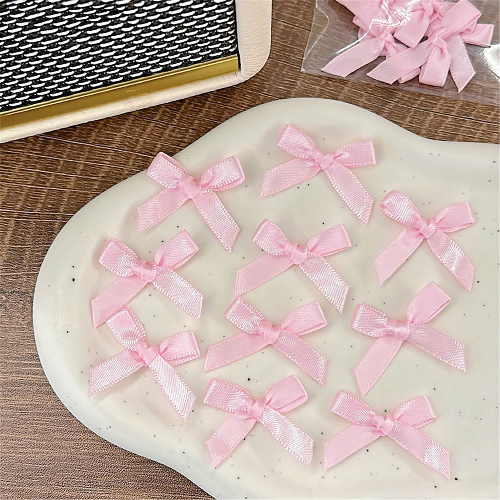 First Party Decorations Made Bow Made Craft Bow for Snack Bag Cake ...