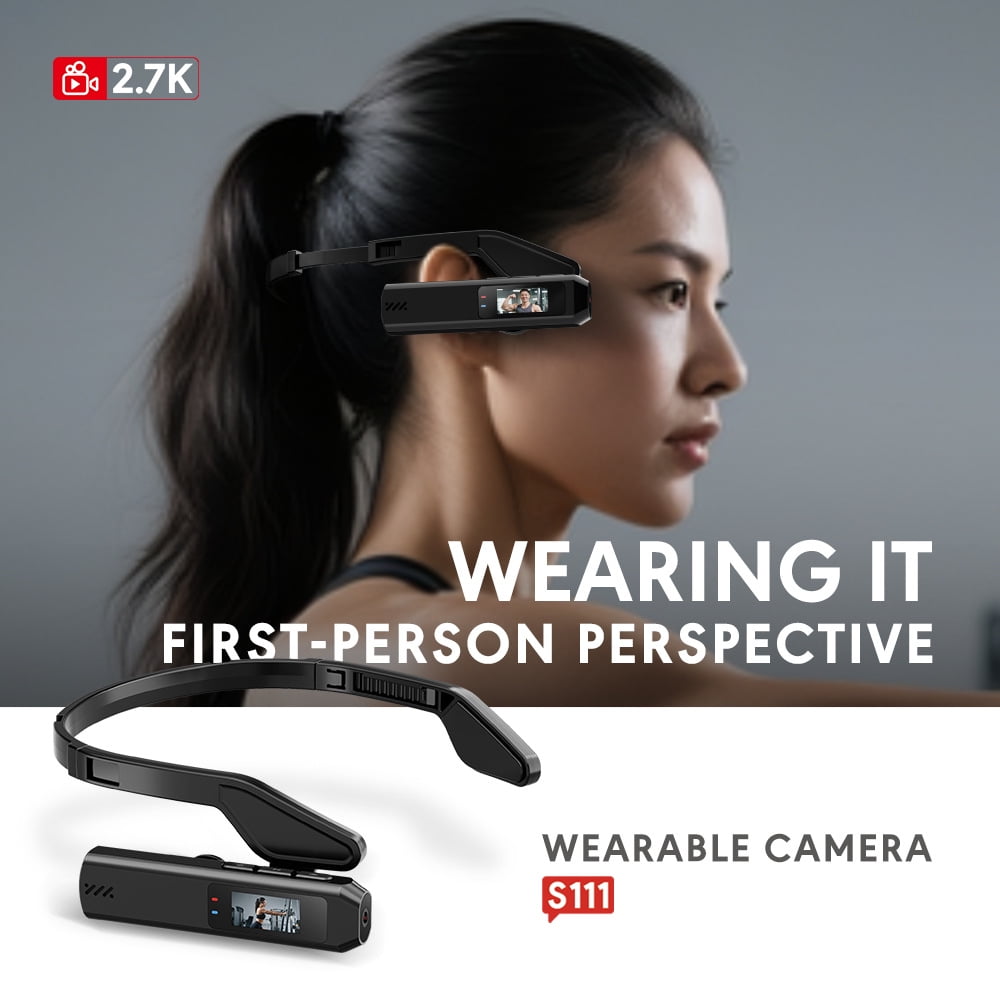 First Person Perspective Wearable Camera with 27K Video Recording Ultra ...