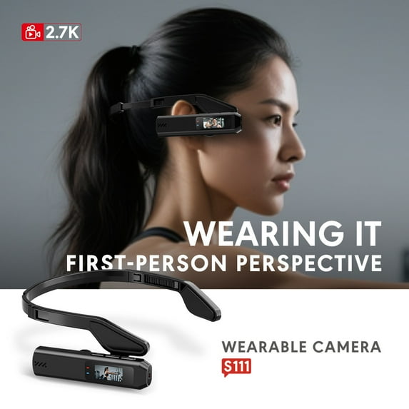 First Person Perspective Wearable Camera with 27K Video Recording Ultra ...