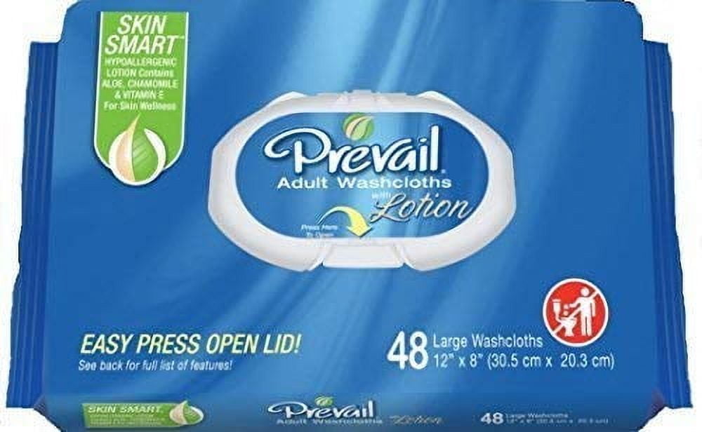 First Quality Units Per Pack 48 Prevail Disposable Washcloths Packaging ...