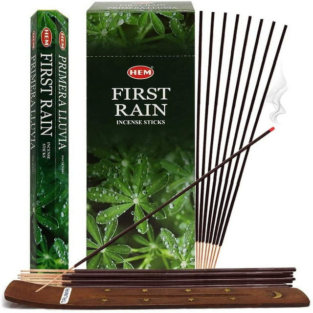 First Rain Incense Sticks And Incense Stick Holder Bundle Insence ...