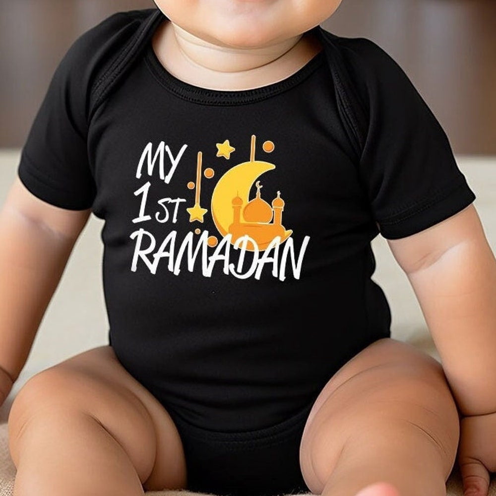My First Ramadan Baby Bodysuit, Eid Mubarak Baby Onesie, Muslim Baby ...
