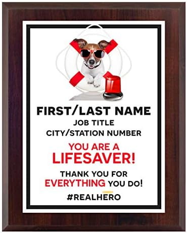 First Responder Award - 8x10 Personalized Plaque for Police ...