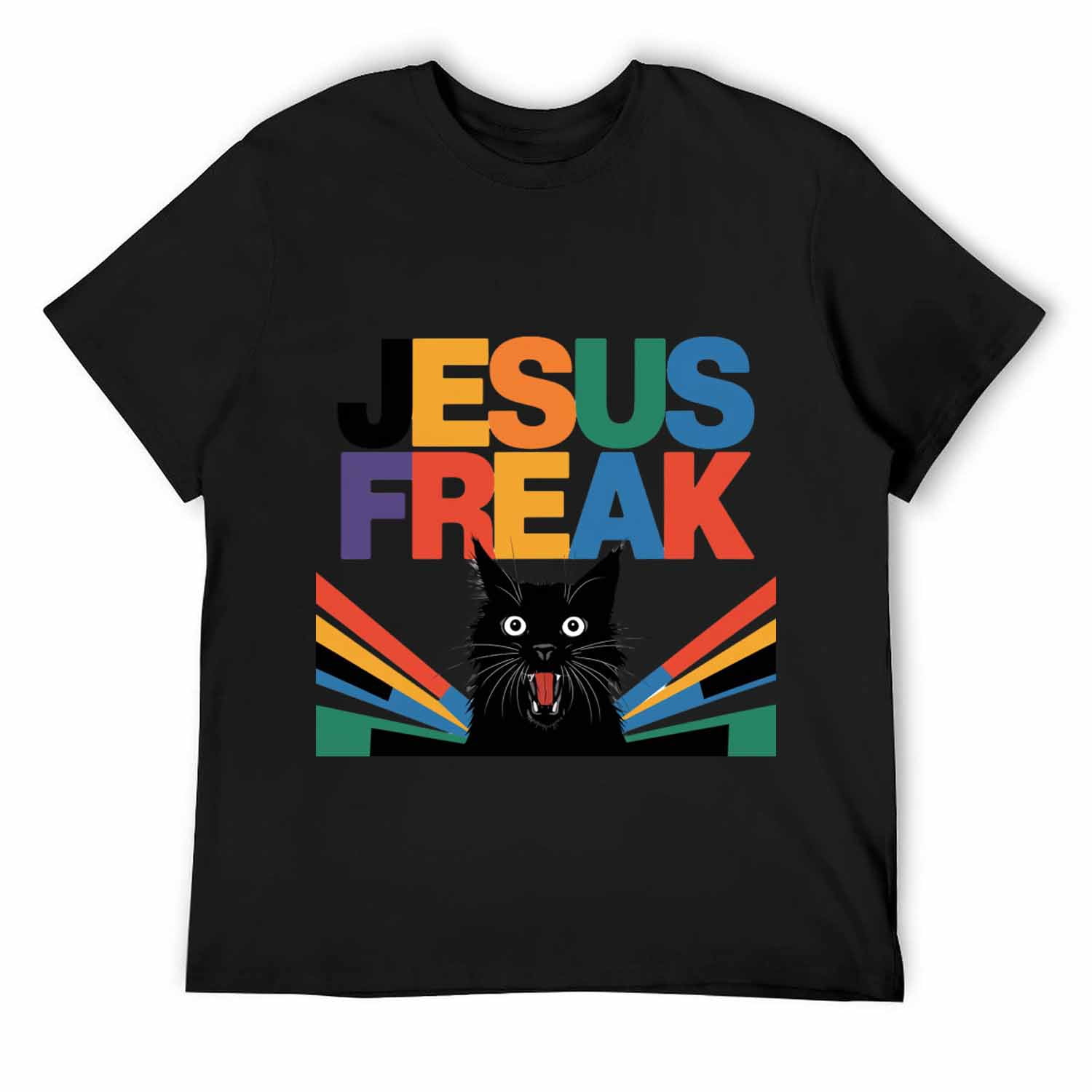 First Responder Jesus Freak Fighters Heart Beat Flag T-Shirt - Walmart.com