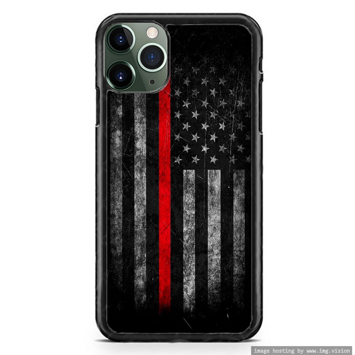 First Responders USA Flag Phone Slim Hard Rubber Custom Case Cover For ...