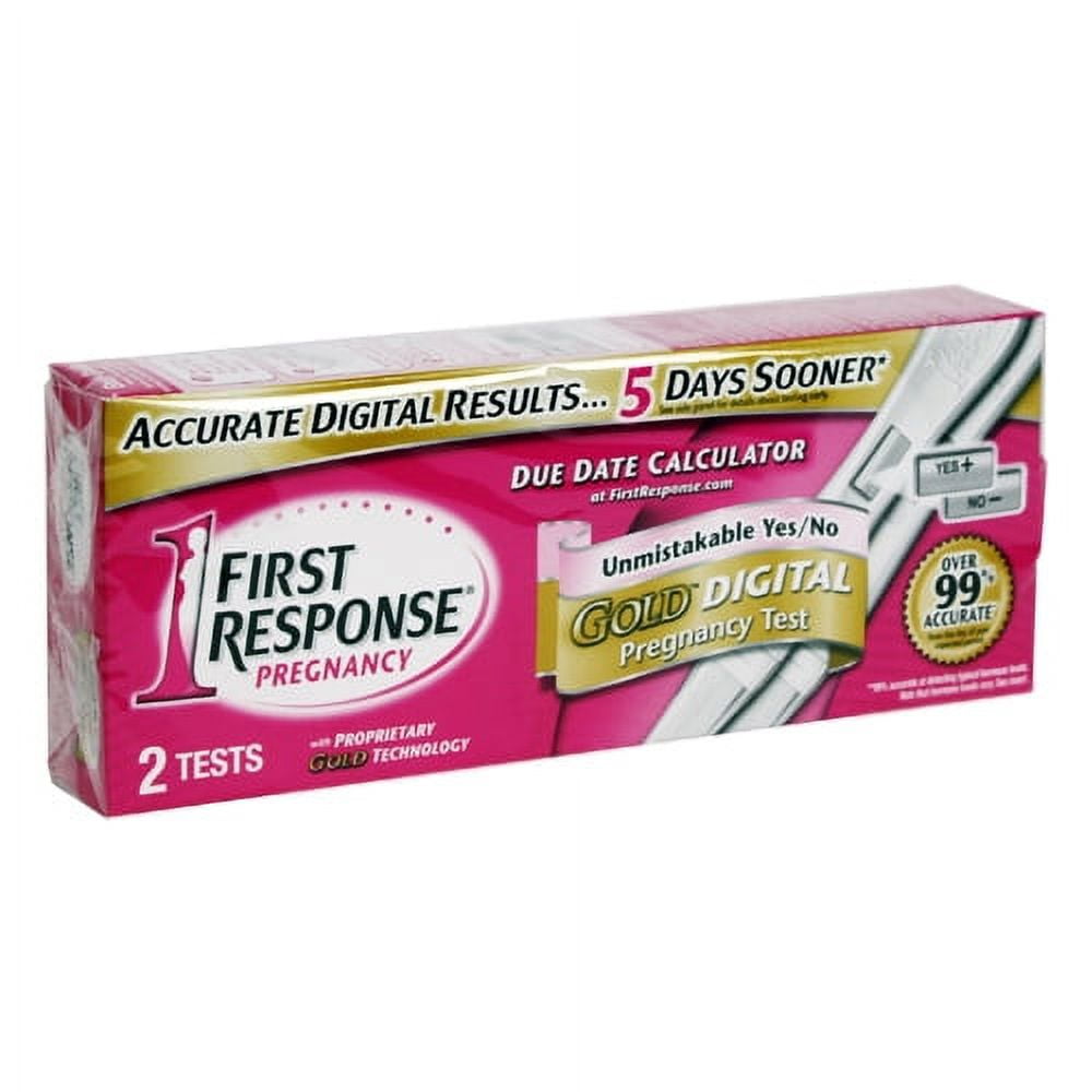 First Response Gold Digital Pregnancy Test, 2 each (Pack of 3 ...