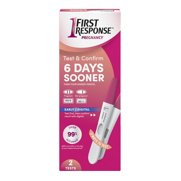 FIRST RESPONSE Test & Confirm Pregnancy Test, 1 Line Test and 1 Digital ...