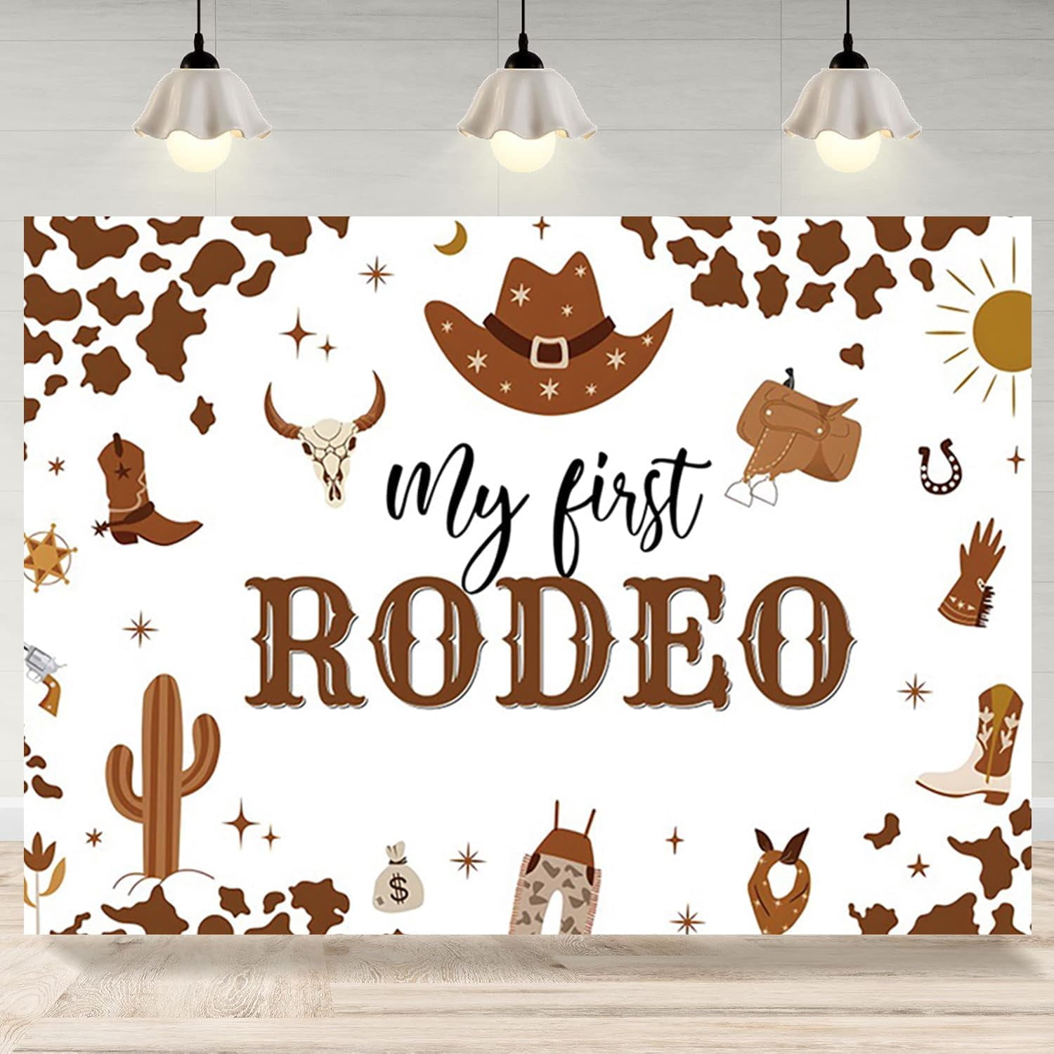 My First Rodeo Backdrop Western Cowboy 1st Birthday Photography ...