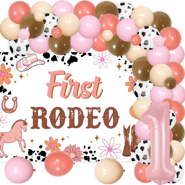 First Rodeo Birthday Party Decorations, Daisy 1st Birthday Party ...