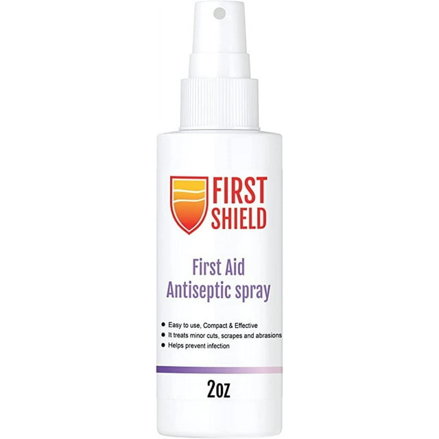 First Shield First Aid Antiseptic Spray, Wound Cleaner, Benzalkonium ...