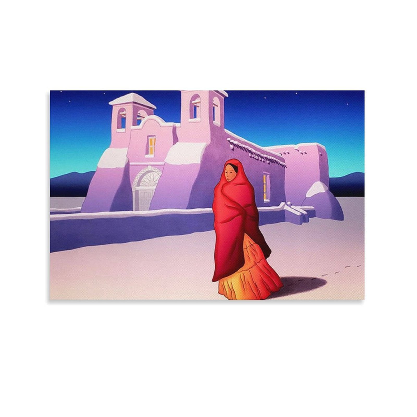First Snow 1994 by R.C. Gorman Poster Cool Artworks Painting Wall Art ...