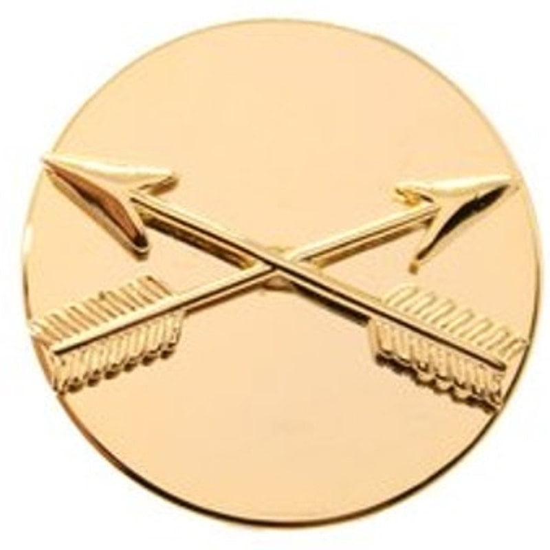 First Special Service Force Collar Pin, 1"D, Crossing Arrows "Devil's ...