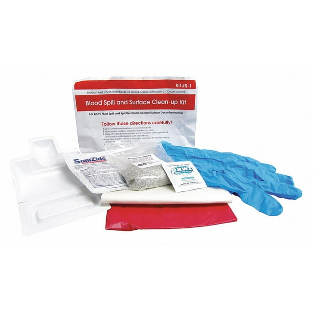 First Step Blood Spill Clean-Up Kit, 8 x 11 x 2, 12/Carton - Walmart.com