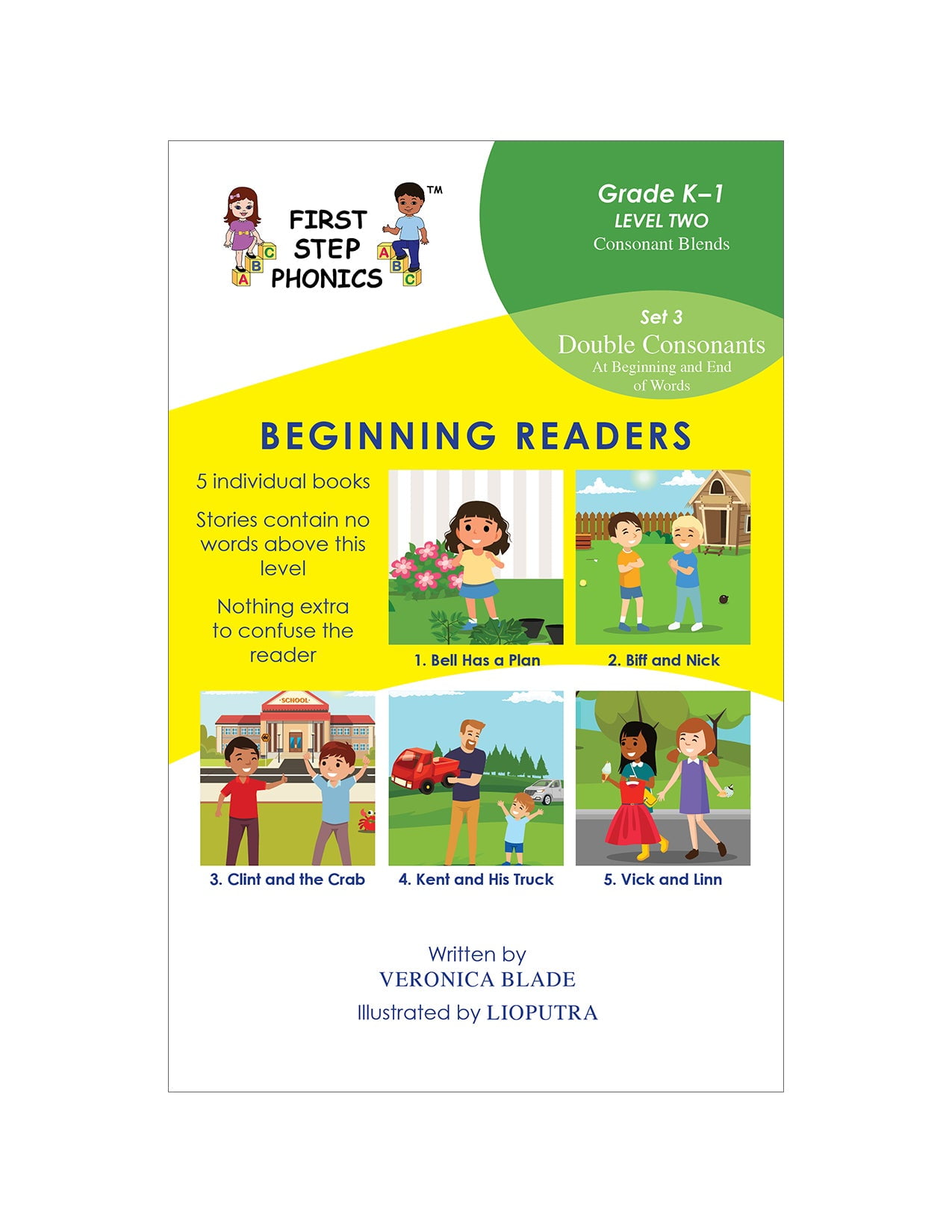 First Step Phonics Level 2, Set 3: Two-consonant Blends at the ...