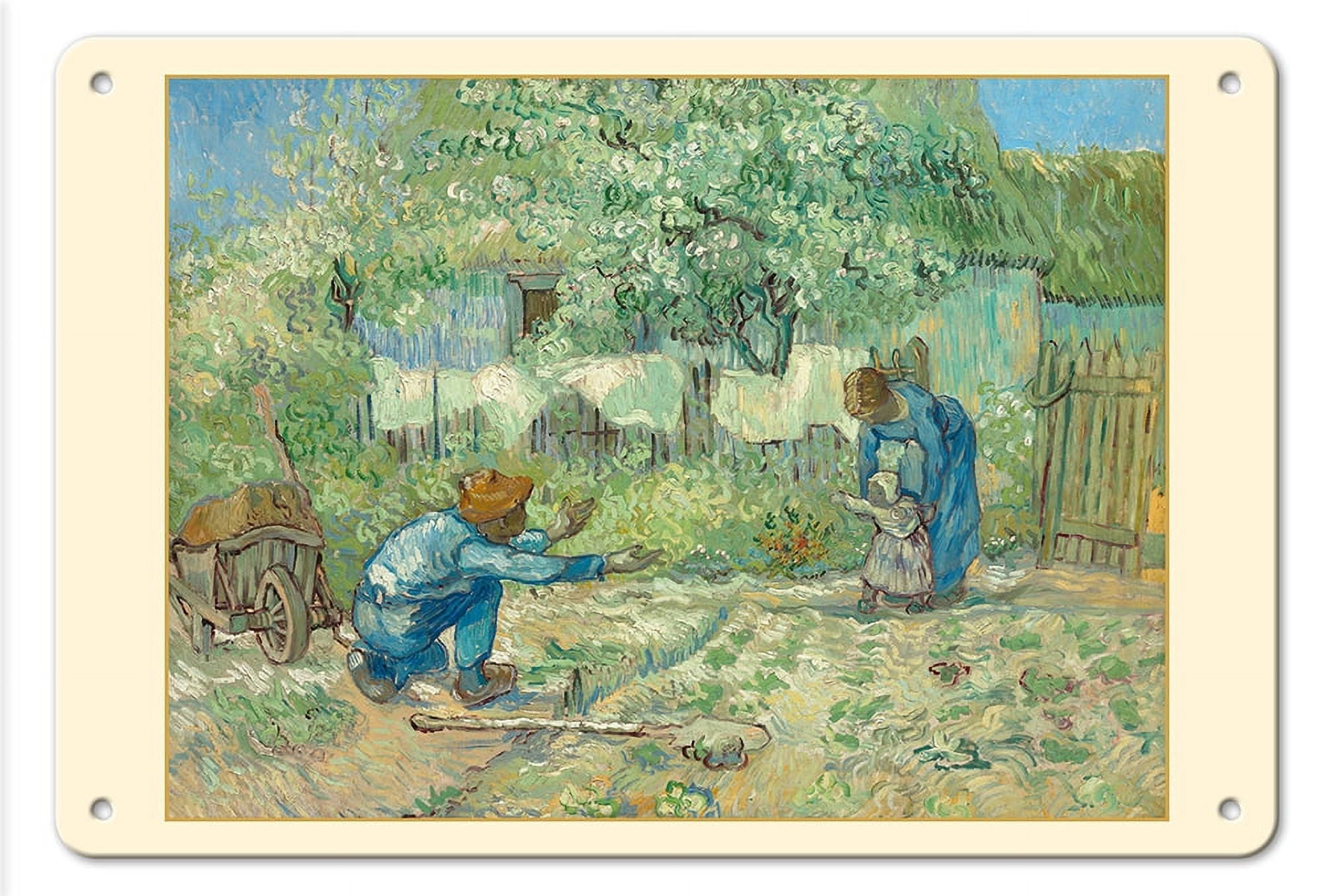 First Steps after Millet - From an Original Color Painting by Vincent ...