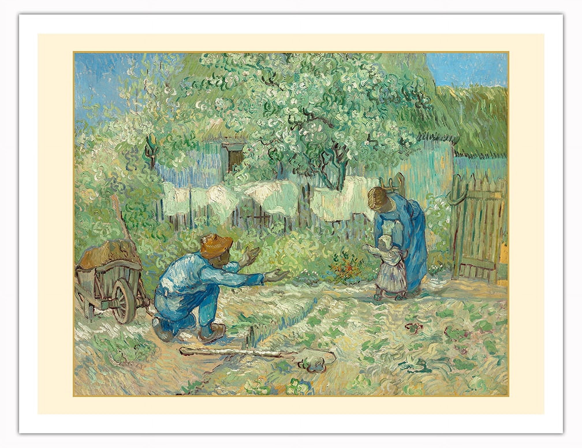 First Steps after Millet - From an Original Color Painting by Vincent ...